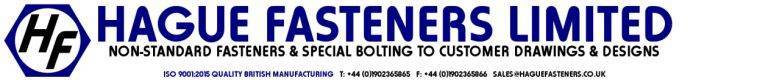 Hague Fasteners - UK Special Manufacturer of Non Standard Fasteners